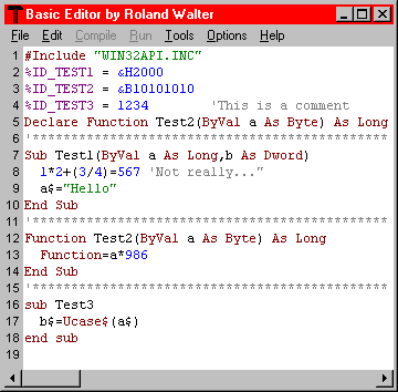 PowerBasic/FreeBasic Tools
